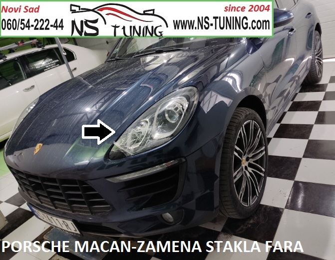 PORSCHE Reparacija farova zamena stakla fara xenon - Novi Sad